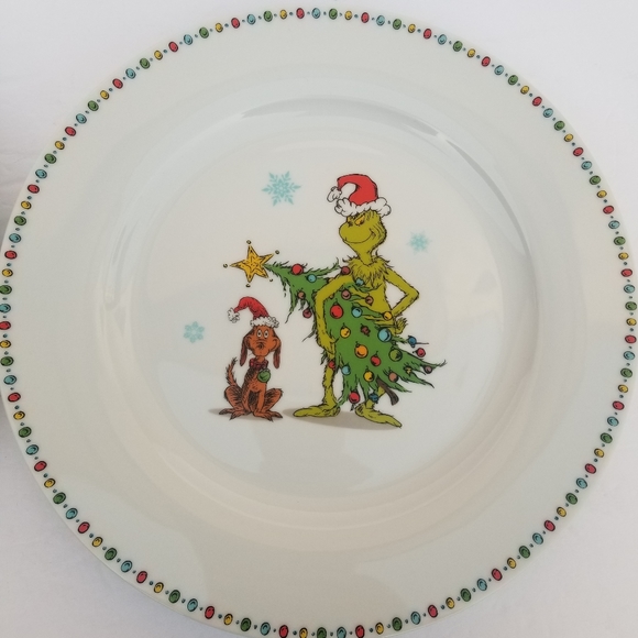 Dining | Drseuss The Grinch Who Stole Christmas Dinner Plates Set For 4 ...